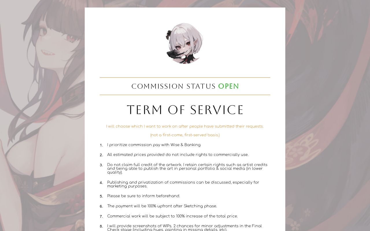 Mellow Commission's Info